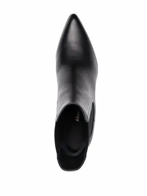 FERRAGAMO Logo-embossed Heel Chelsea Boots