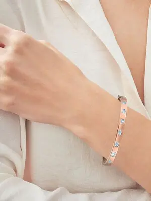 Kwiat 18kt Rose Gold Diamond Bangle - Pink