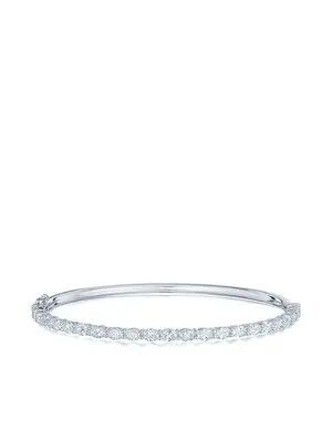 Kwiat 18kt White Gold Oval Cut Diamond Bangle