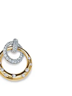 Kwiat 18kt Diamond Cobblestone Interlocking Earrings