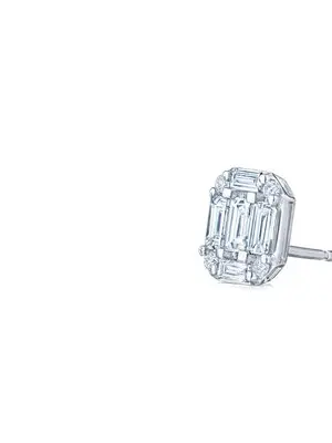 Kwiat 18kt White Gold Diamond Stud Earrings
