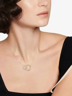 Kwiat 18kt Diamond Cobblestone Interlocking Pendant