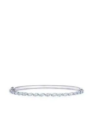 Kwiat 18kt White Gold Diamond Bangle - Silver