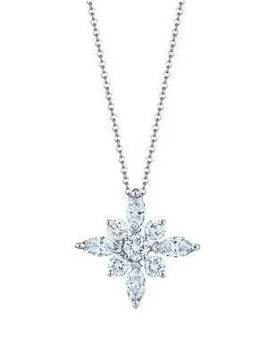 Kwiat Platinum Diamond Star Pendant Necklace