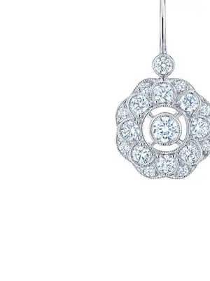 Kwiat 18kt White Gold Diamond Layered Drop Earrings