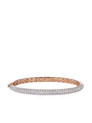 KWIAT KWIAT 18kt Rose Gold Diamond Moonlight Medium Bangle