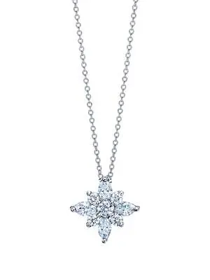 Kwiat Star Diamond Pendant Necklace - Silver