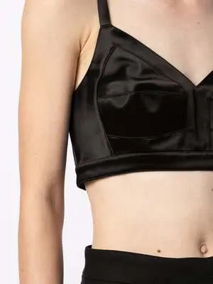 Alexander McQueen Spaghetti-strap Crop Top