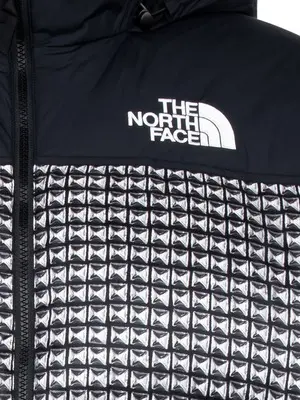 Supreme X The North Face Nuptse Studded Print Jacket - Black