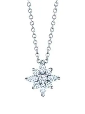 Kwiat 18kt White Gold Diamond Star Pendant - Silver