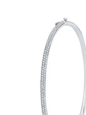 Kwiat 18kt White Gold Diamond Bangle - Silver