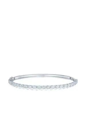 Kwiat 18kt White Gold Diamond Bangle - Silver
