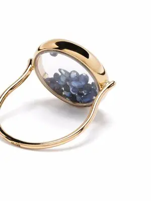 AURÉLIE BIDERMANN 18kt Yellow Chivor Sapphire Ring