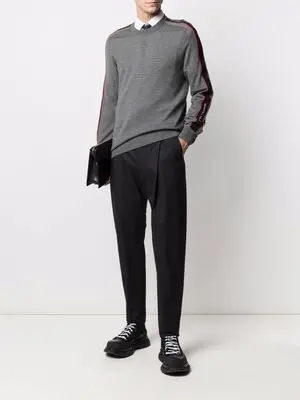 Alexander McQueen Logo-tape Jumper - Grey