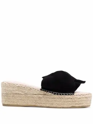 Manebí 65mm Platform Espadrilles - Black