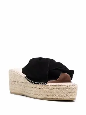 Manebí 65mm Platform Espadrilles - Black
