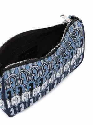 Furla Moon Jacquard Shoulder Bag