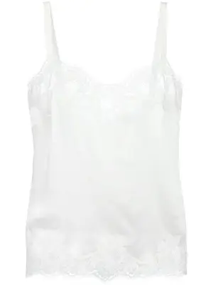 Dolce & Gabbana Dolce & Gabbana Lace Trim Camisole White