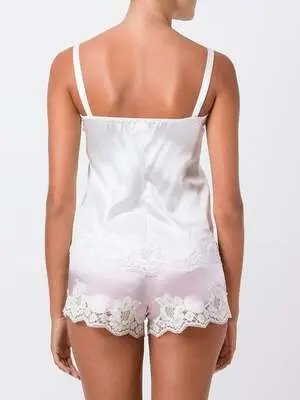 Dolce & Gabbana Lace Trim Camisole - White