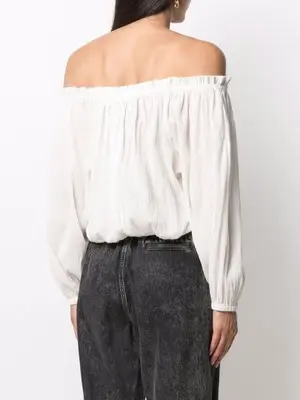 Rag & Bone Cold-shoulder Gathered Blouse