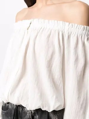 Rag & Bone Cold-shoulder Gathered Blouse