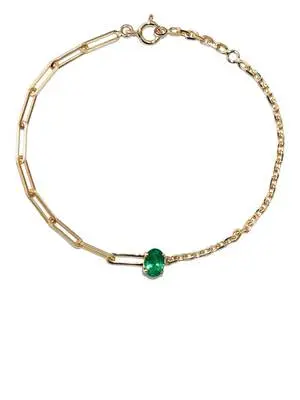 Yvonne Léon 18kt Yellow Emerald Bracelet - Gold