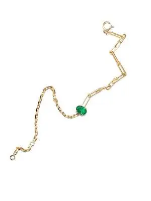 Yvonne Léon 18kt Yellow Emerald Bracelet