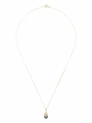 AURÉLIE BIDERMANN 18kt Yellow Beetle Sapphire And Diamond Necklace