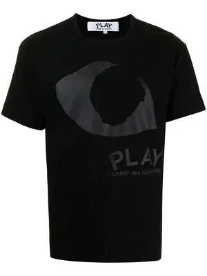 Play Comme Des Garcon Eye-print Cotton T-shirt