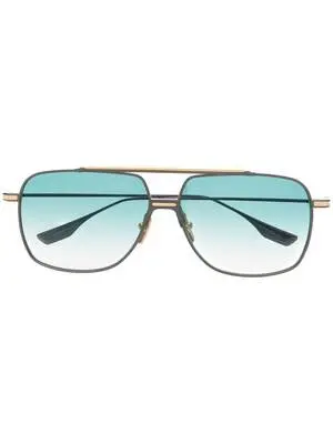 Dita Alkamx Pilot-frame Sunglasses - Black