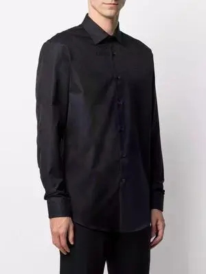 FERRAGAMO Gancini-print Shirt - Blue