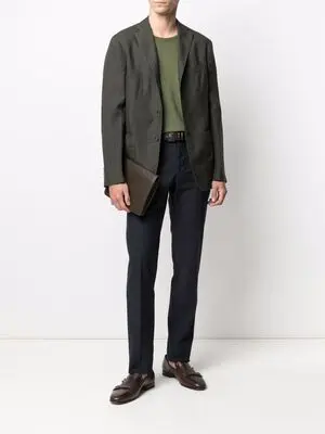 Incotex Straight-leg Cotton Trousers - Blue