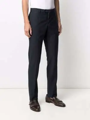 Incotex Straight-leg Cotton Trousers - Blue
