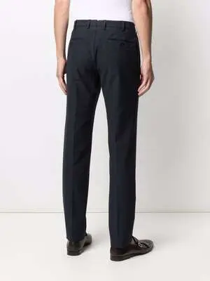 Incotex Straight-leg Cotton Trousers - Blue