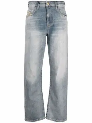 DIESEL® D-reggy Straight-leg Crop Jeans