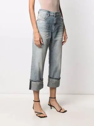DIESEL® D-reggy Straight-leg Crop Jeans
