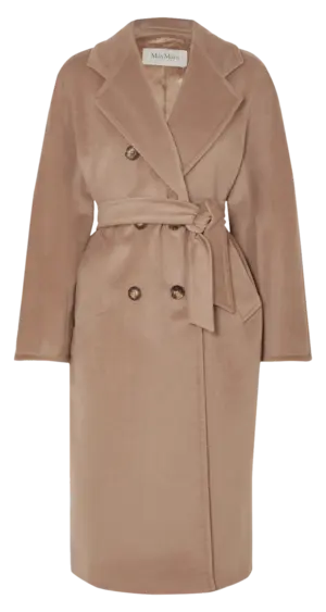 Max Mara Madame 101801 Icon Double-breasted Coat - Brown