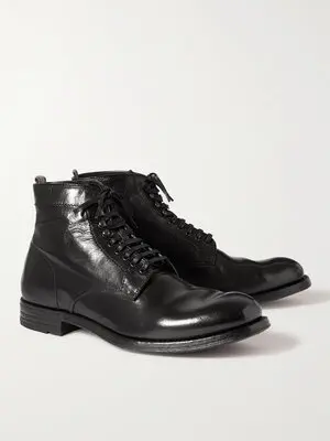 Officine Creative Balance Polished-leather Boots