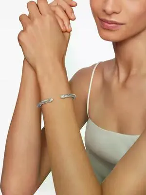David Yurman Classic Cable Diamond Bracelet - Silver