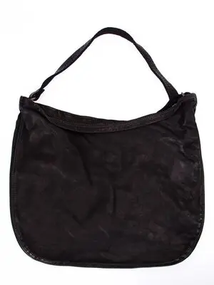 Guidi Hobo Shoulder Bag - Black