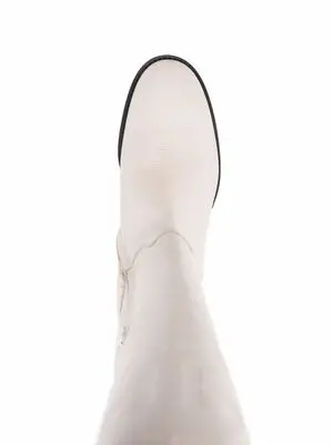 Philipp Plein Embossed-logo Knee-high Boots