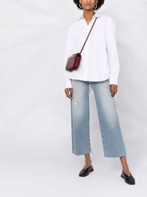 TOTEME High-low Hem Organic Cotton Shirt