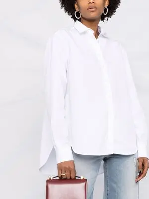 TOTEME High-low Hem Organic Cotton Shirt