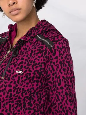 Liu Jo Leopard-print Zipped Hoodie