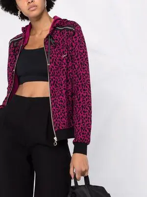 Liu Jo Leopard-print Zipped Hoodie