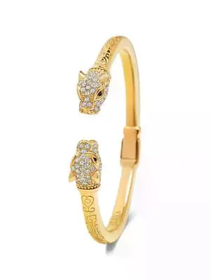 NIALAYA JEWELRY Panther Diamond-embellished Cuff Bangle - Gold