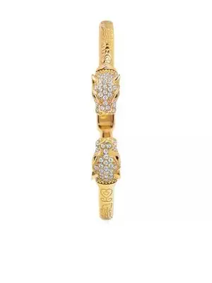 NIALAYA JEWELRY Panther Diamond-embellished Cuff Bangle - Gold