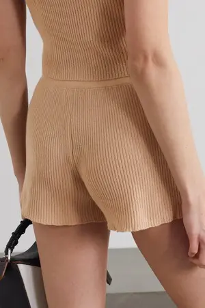 Sablyn Gia Ribbed Cashmere Shorts