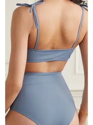 Evarae Net Sustain Grace Ruched Bikini Top