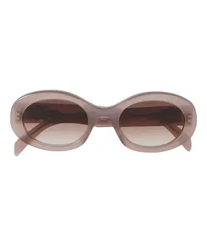 Celine Oval-frame Acetate Sunglasses Brown